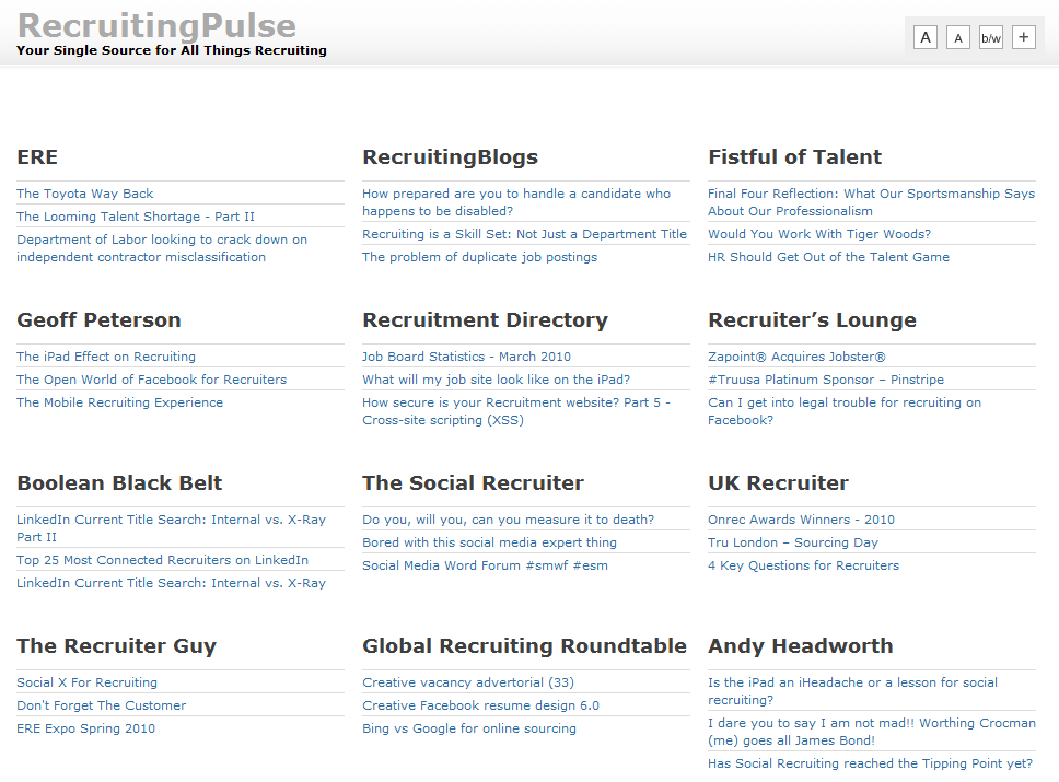 Recruiting Pulse - Your Single Source for All Things Recruiting